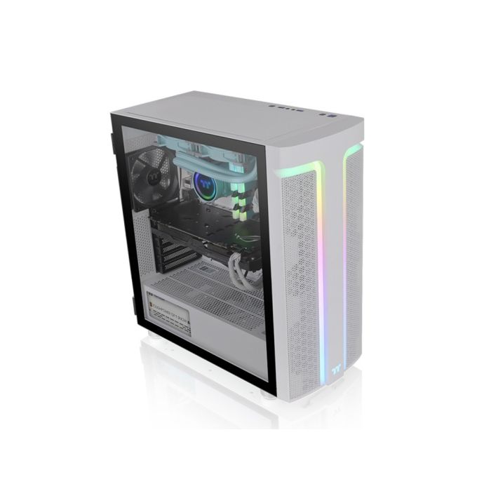 Thermaltake H590 TG Snow ARGB Mid tower, tempered glass 2x RGB ...