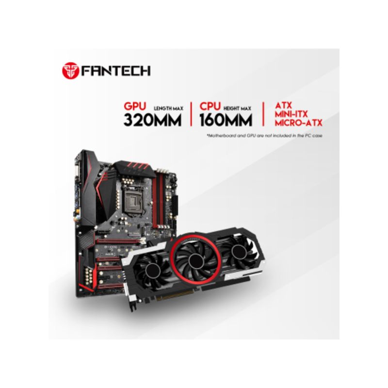 Kućište Fantech PC CASE CG773x120mm FRGB ventilatoriMidi Tower, ATX ...