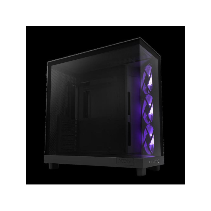NZXT CASE H6 FLOW BLACK RGB mini-ITX, Micro-ATX, ATX, Mid-tower, 3x RGB fan