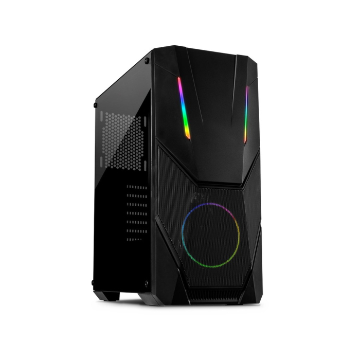 Inter-tech Case IT-3303 HornetATX, ITX, 2x ARGB LED strips,1x 120mm ...