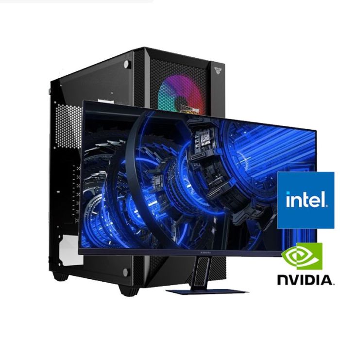 Gaming računar Intel i3-10100F, 16GB, 240GB + 1TB, GTX 1650 4GB i monitor Xiaomi G27i Gaming